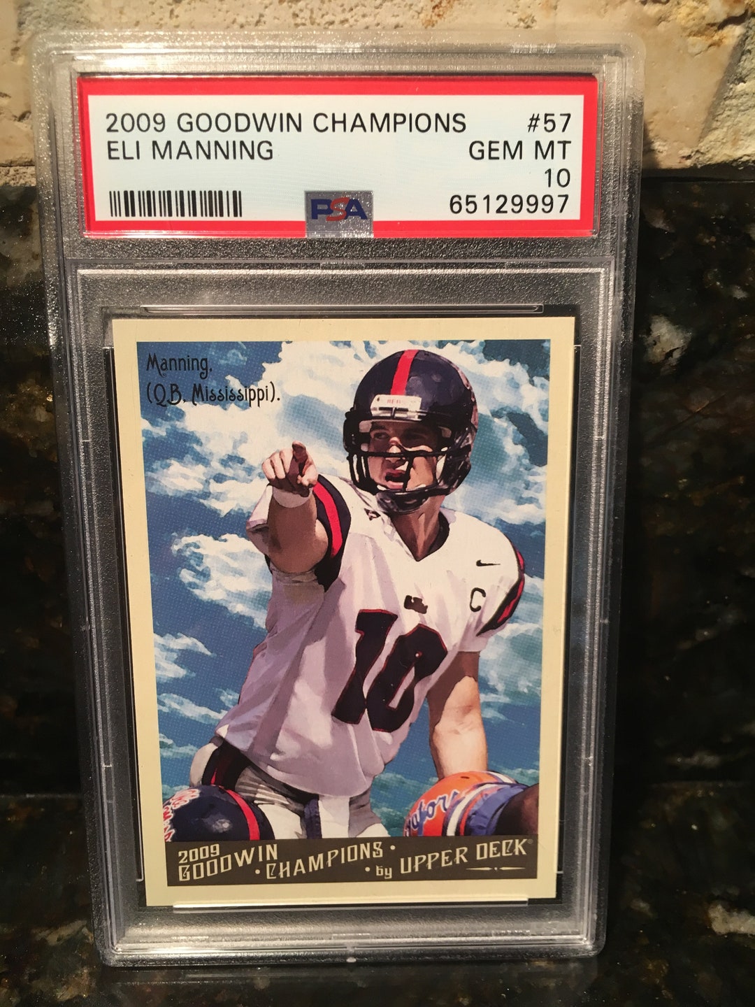 2009 Goodwin Champions Eli Manning PSA 10 Rare Gem Grade Giants ...