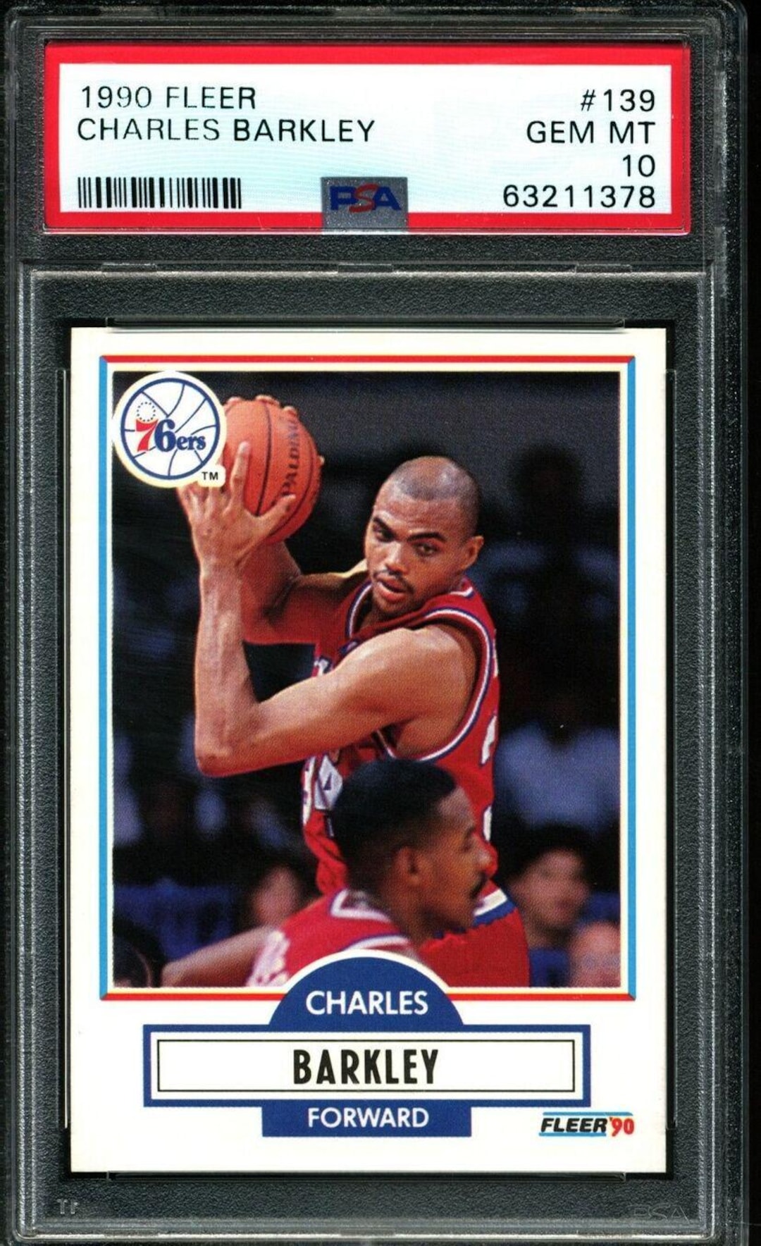 1990 Fleer Charles Barkley #139 PSA 10 Graded Encased - Etsy