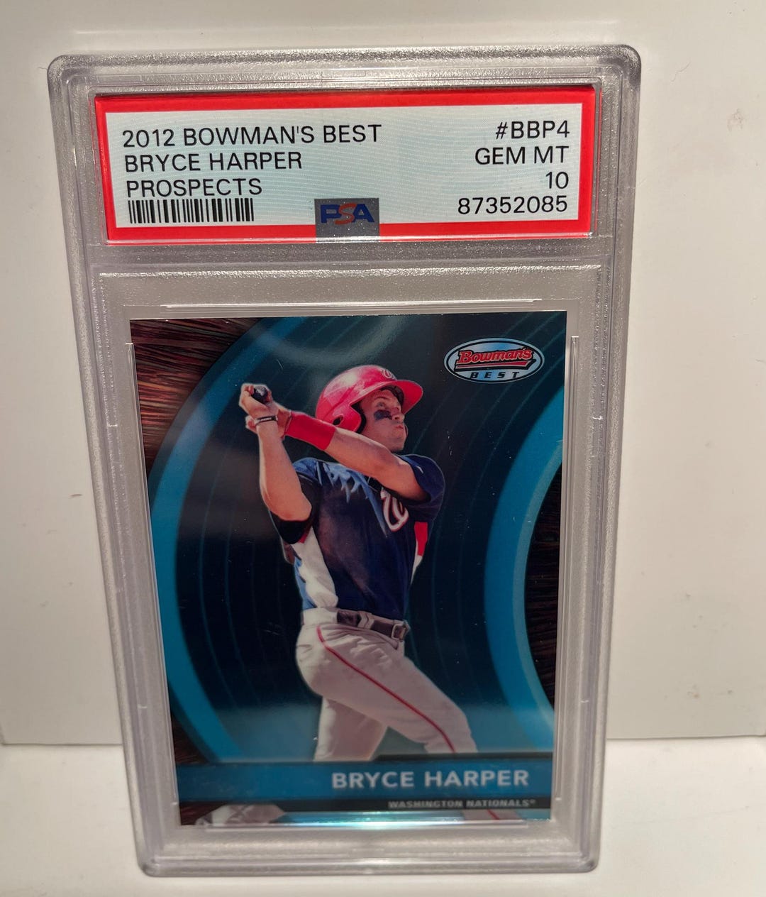 2012 Bowman Best Prospects Bryce Harper Rookie Card PSA 10 Gem Mint ...