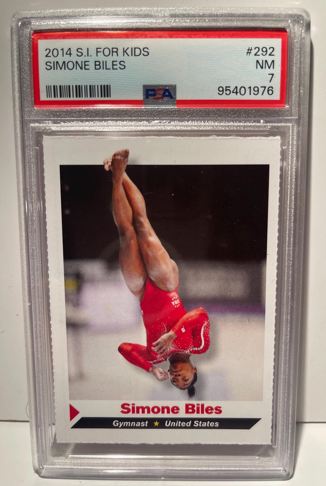 Simone Biles 2014 Sports Illustrated for Kids Rookie Card PSA 7 Near ...