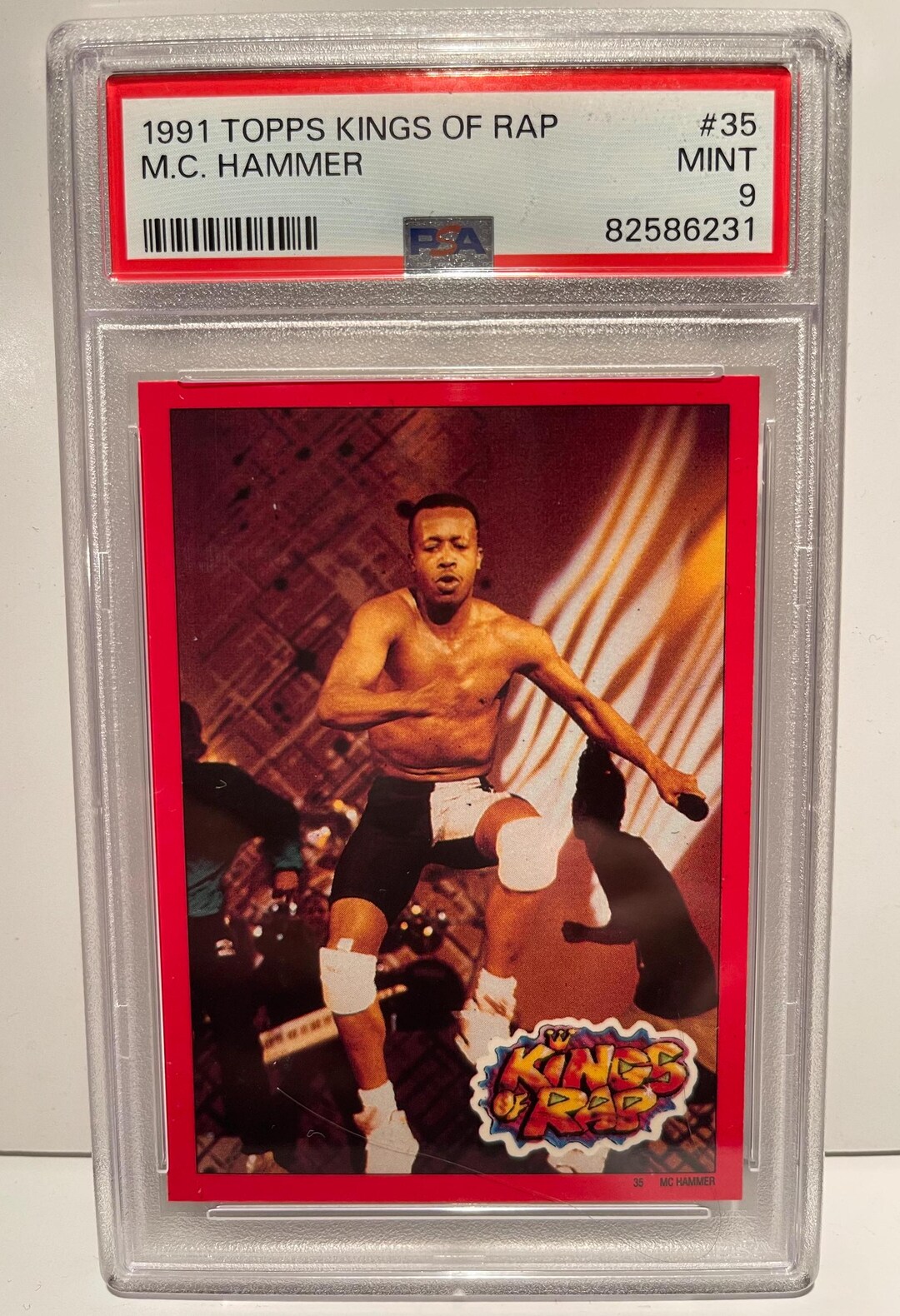 1991 Topps Kings of Rap MC Hammer #35 PSA 9 MINT Rare - Encased Graded ...
