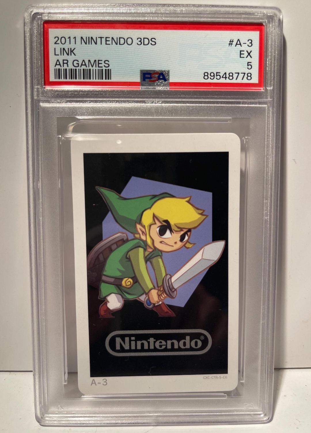 2011 Nintendo 3DS AR Cards #A-3 "link" Legend of Zelda PSA Graded ...