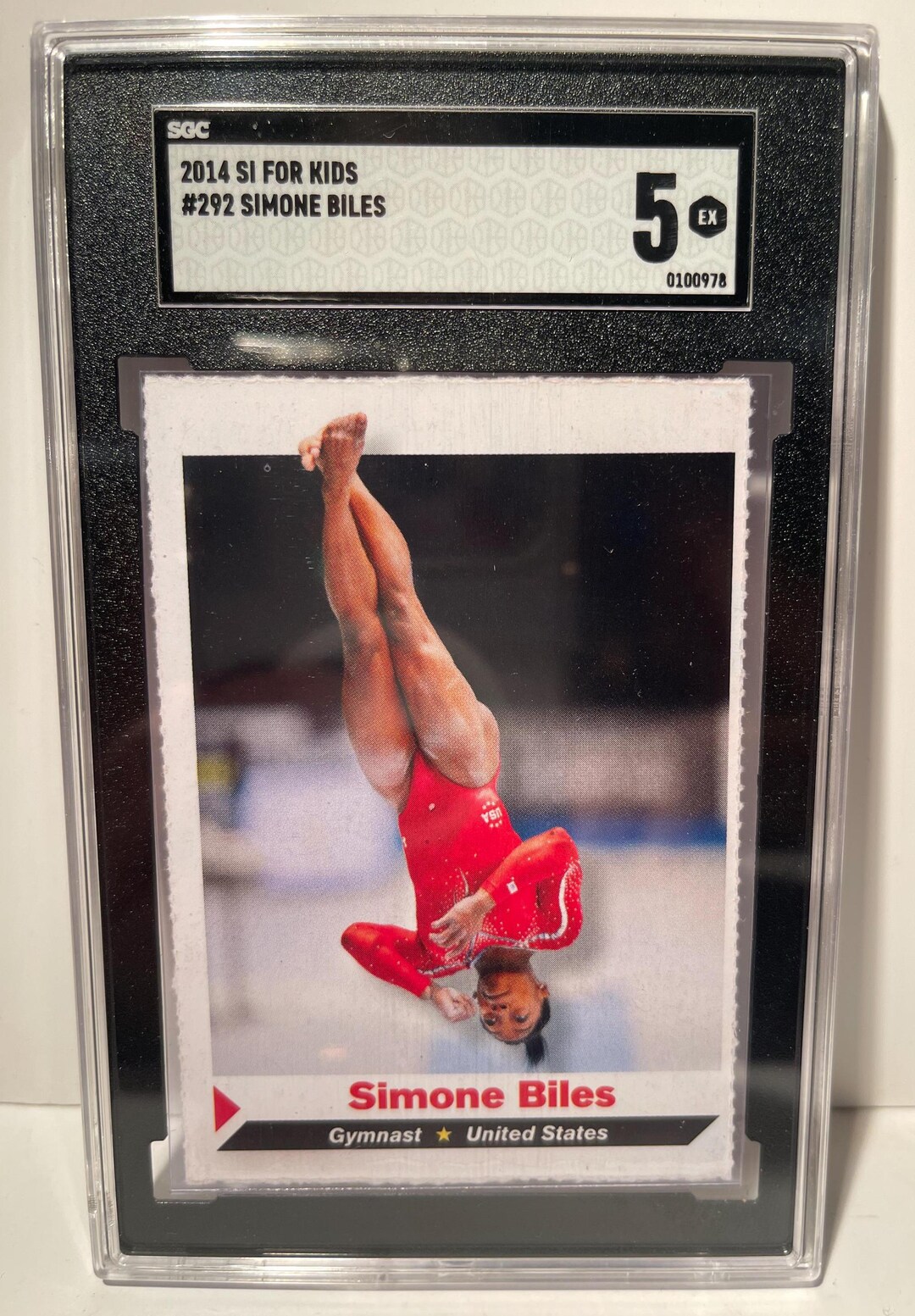 Simone Biles 2014 Sports Illustrated for Kids Rookie Card Encased ...
