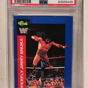 1991 CLASSIC WWF #54 Jimmy "superfly" Snuka PSA 10 Low Pop - Graded ...