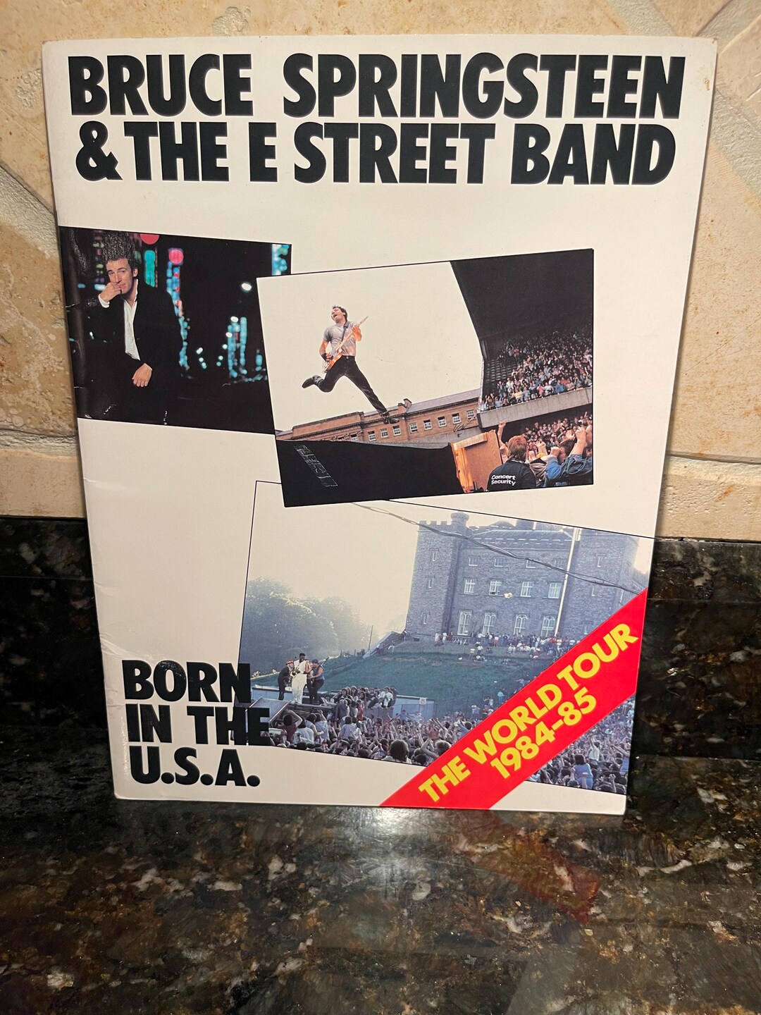 Springsteen Born in the USA Tour Book Concert Program Vintage 1980's EX ...