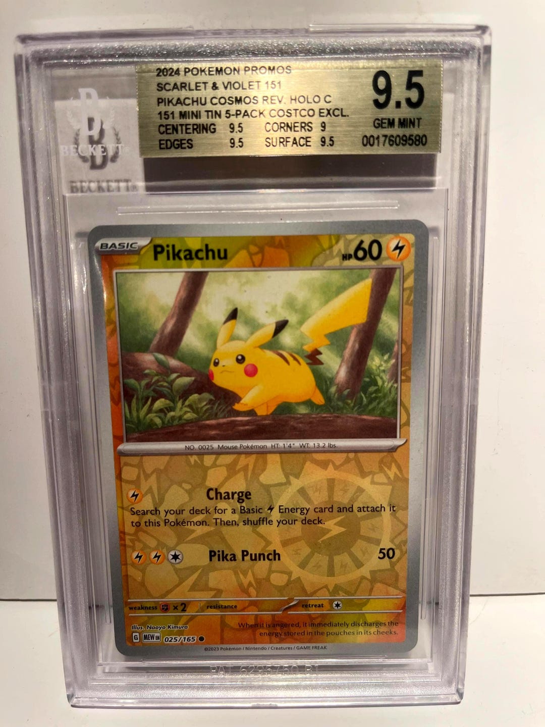 2024 Pokemon Promos Scarlet & Violet Pikachu Cosmos Reverse Holo ...