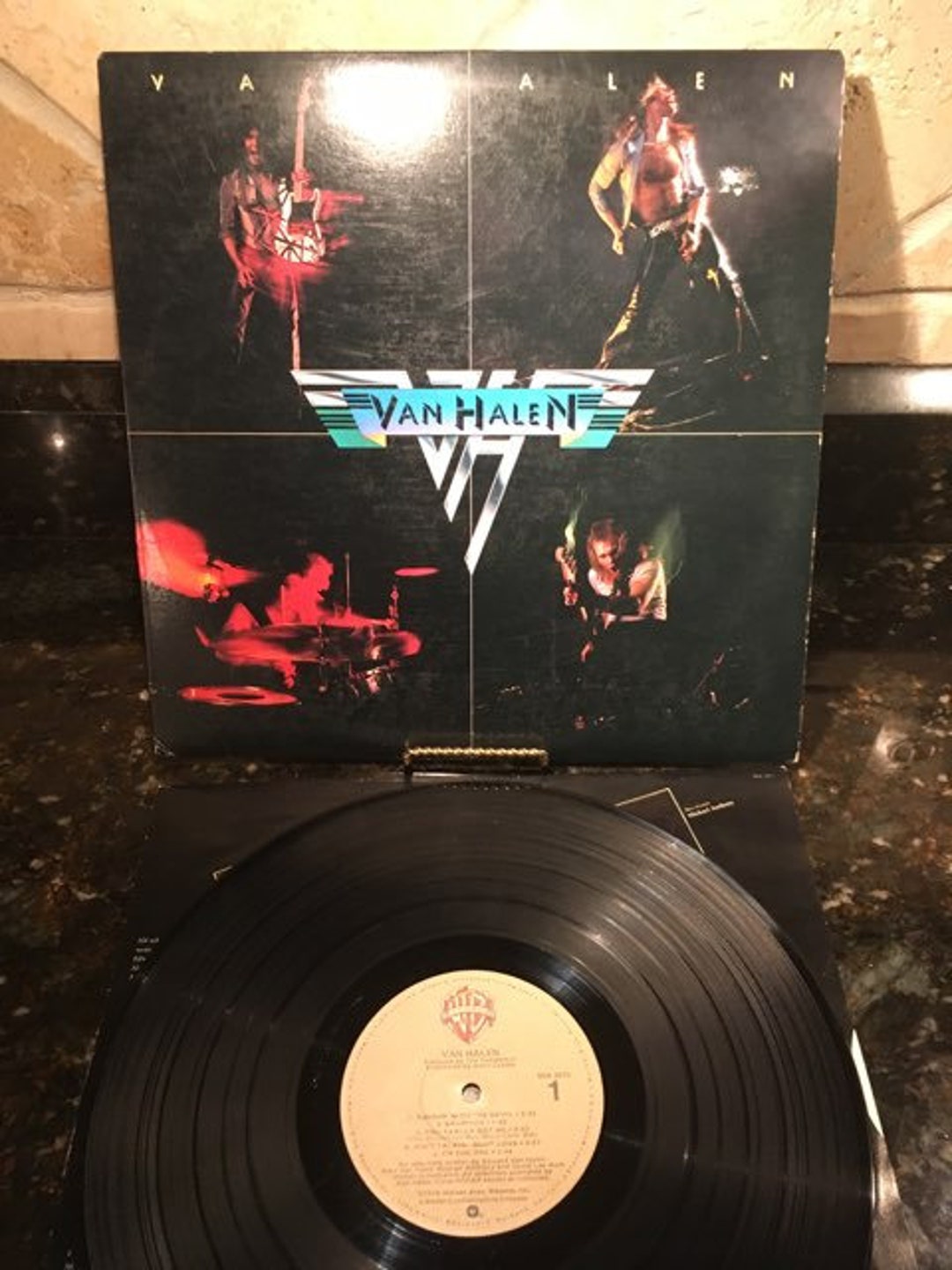Van Halen self Titled Debut Vinyl Record Vintage Pressing Near Mint ...