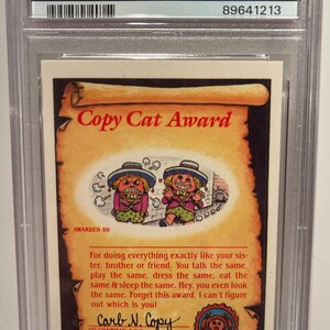 1985 Garbage Pail Kids Stickers Hot Scott 64a Glossy PSA 8 Graded ...