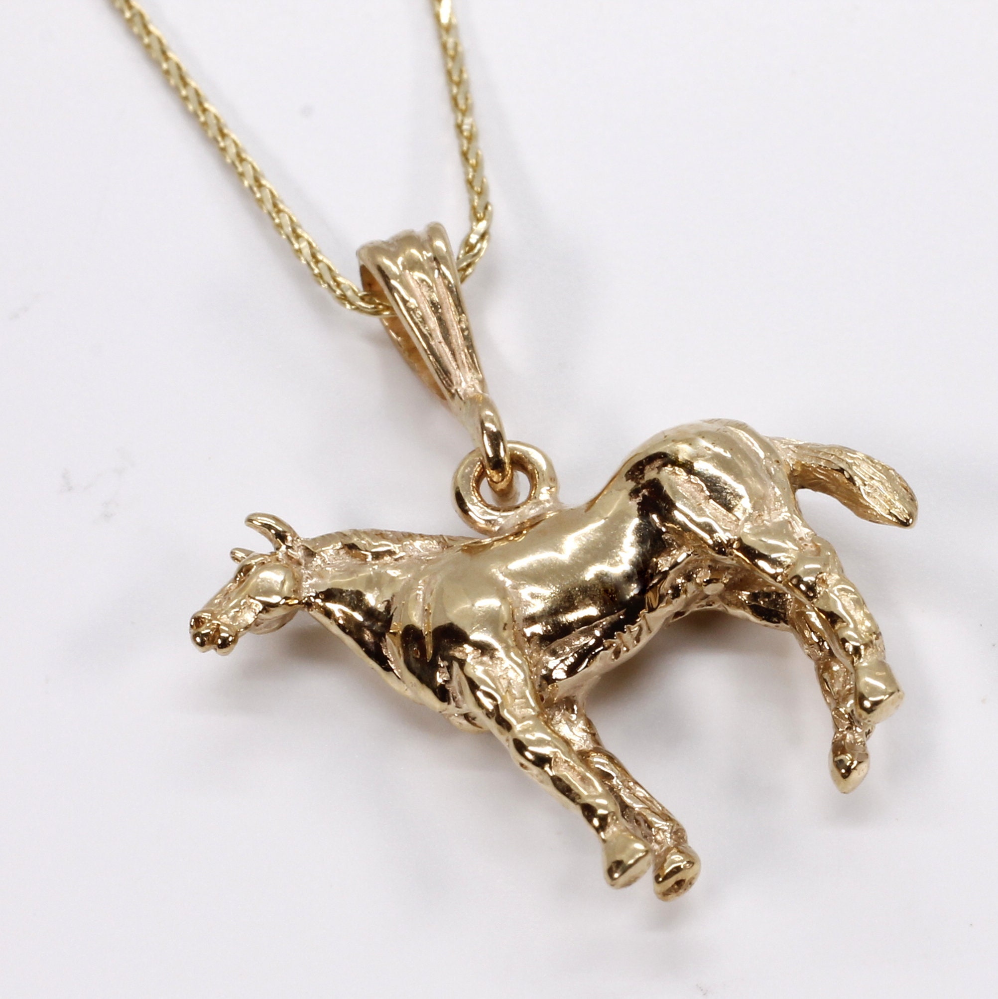 Horse NecklaceGold Horse Necklace for herHorse gift for | Etsy