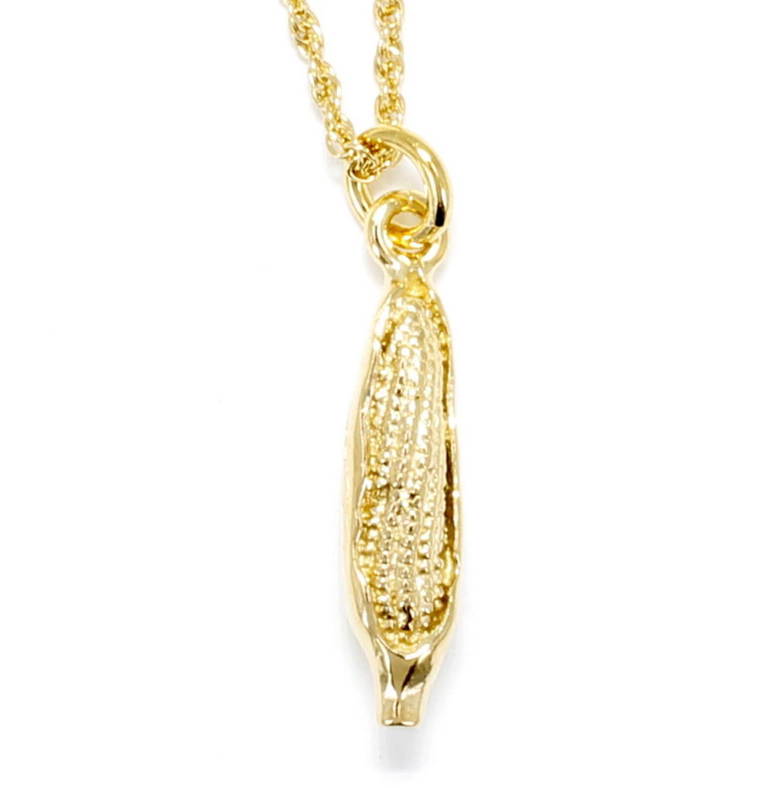 Gold Corn Cob Necklace Made in 14kt Gold Vermeil Corn Farmer - Etsy