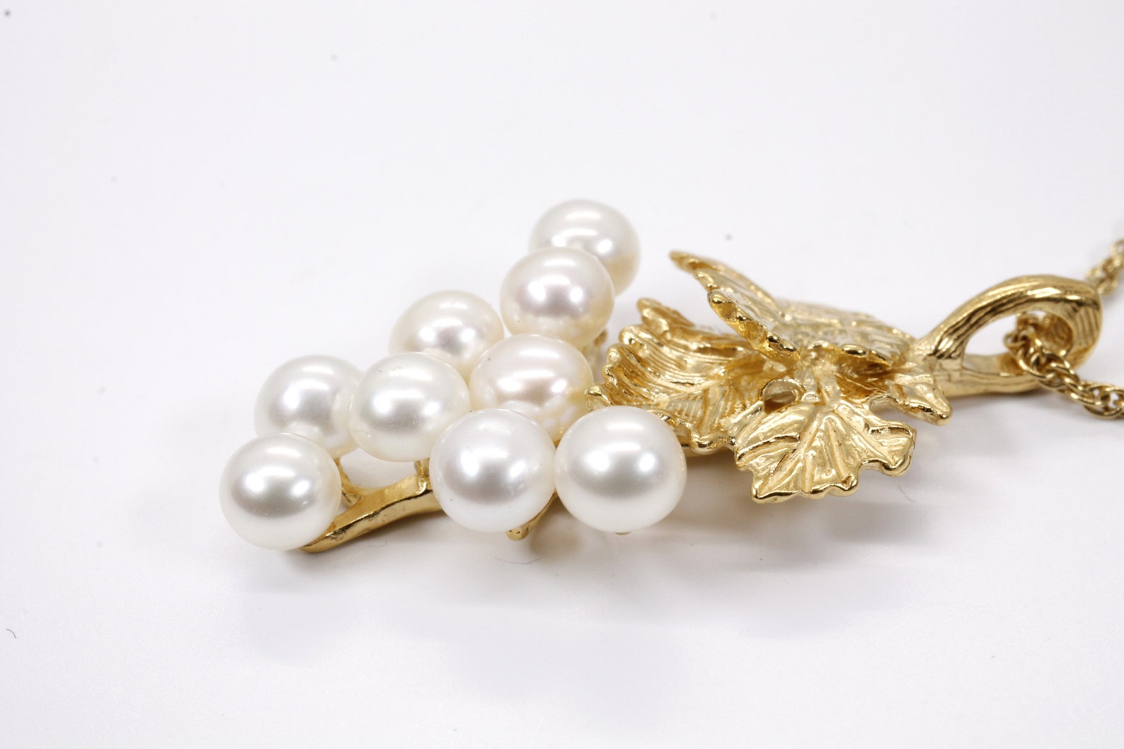 Pearl Necklace and Earring Set of Grape Cluster Jewelry Made - Etsy