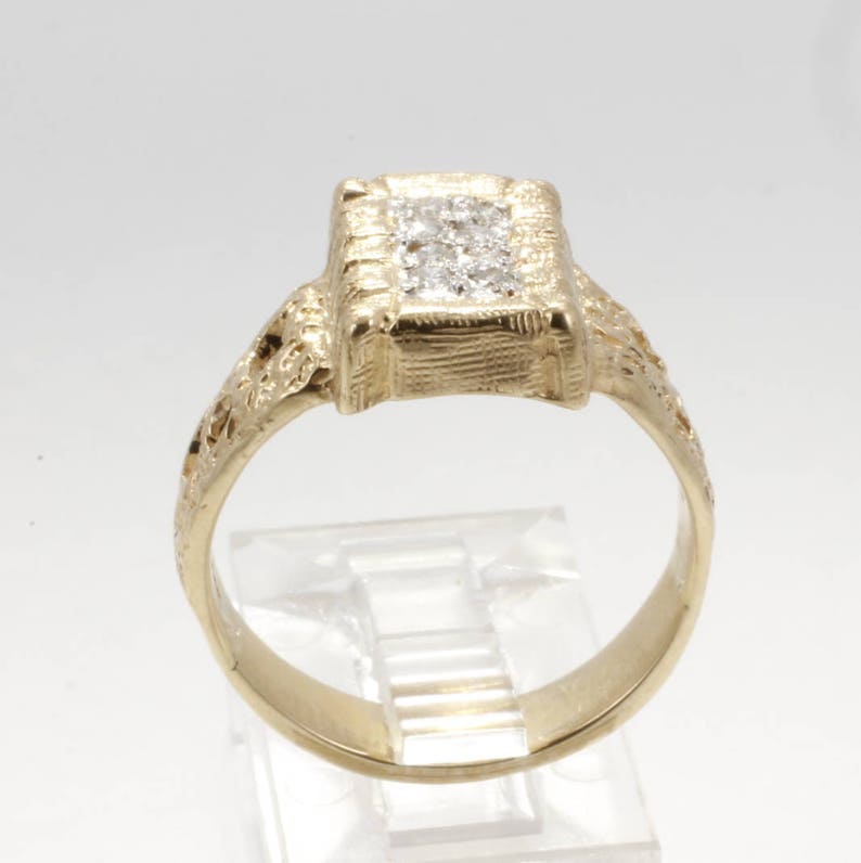 Ladies Diamond Cotton Bale Ring Cotton farming gift for her | Etsy