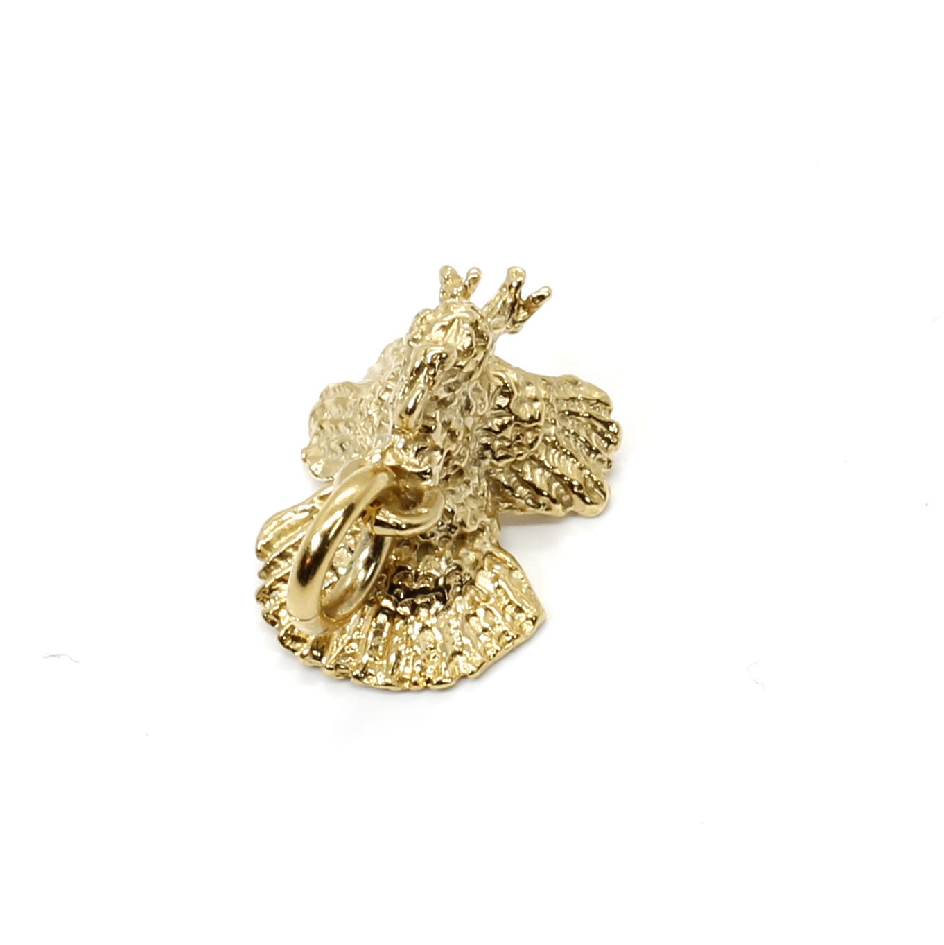 Gold Turkey Charm for Her Charm Bracelet With 3-d 14kt Gold - Etsy