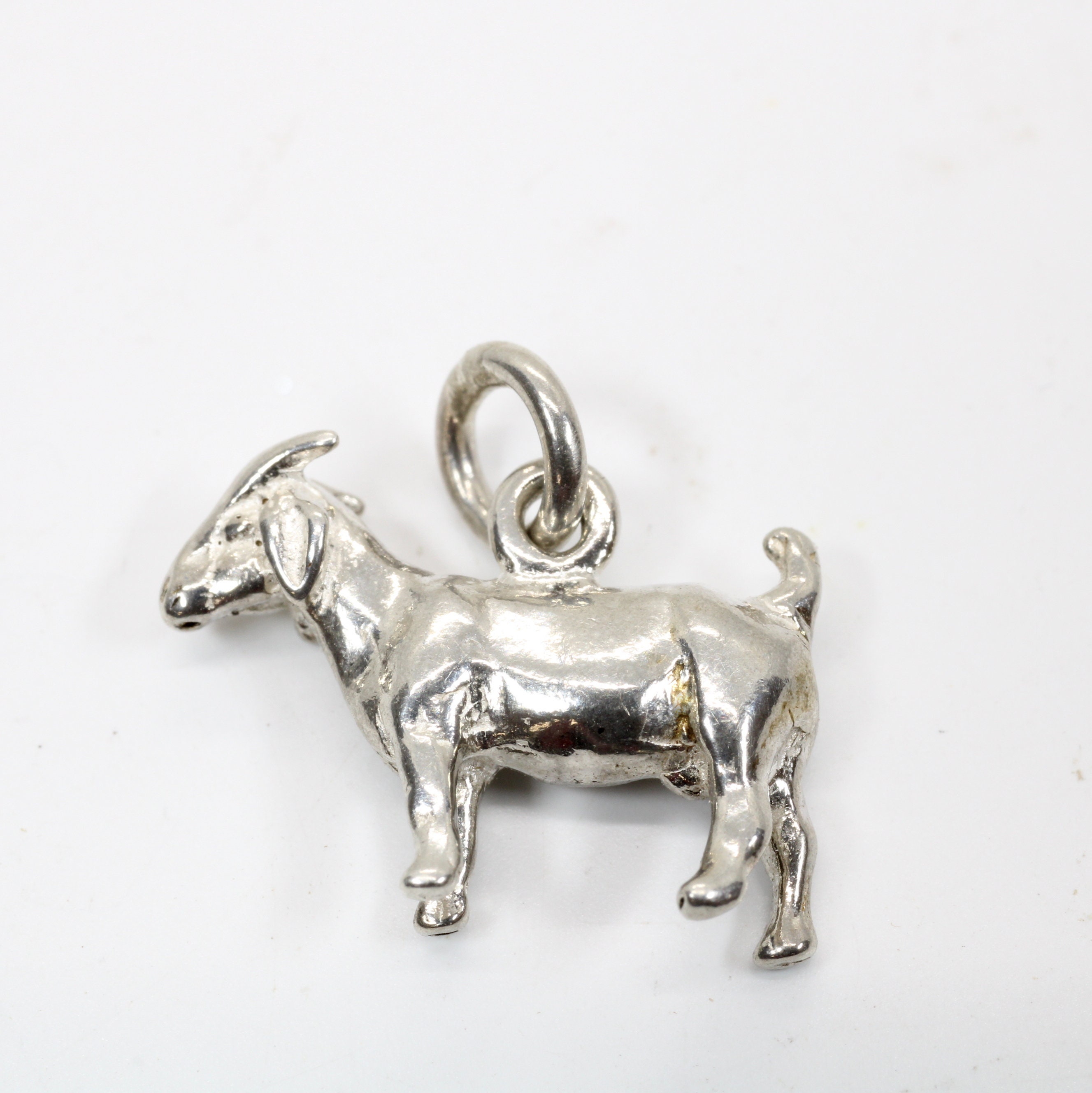 Silver Goat Charm for Her 925 Sterling Silver Boer Goat - Etsy