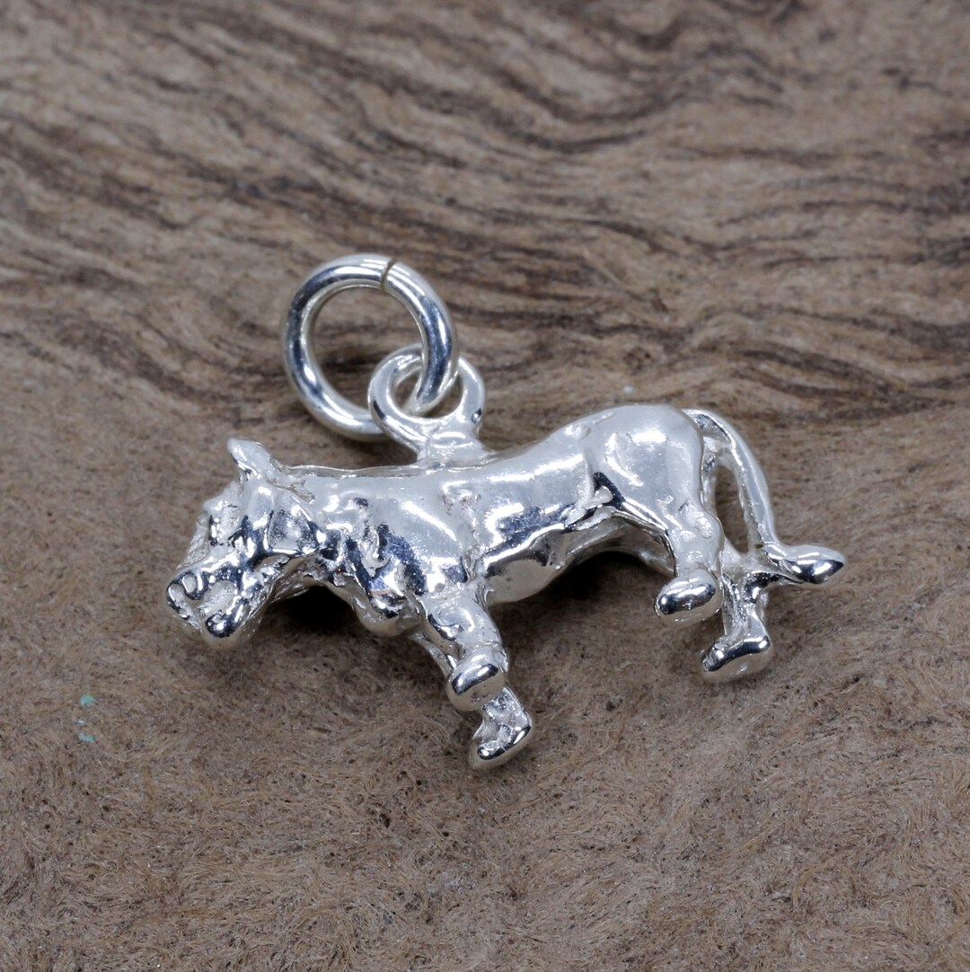 Sterling Silver Lioness Charm: 925 Silver Animal, Strong Woman Pendant ...