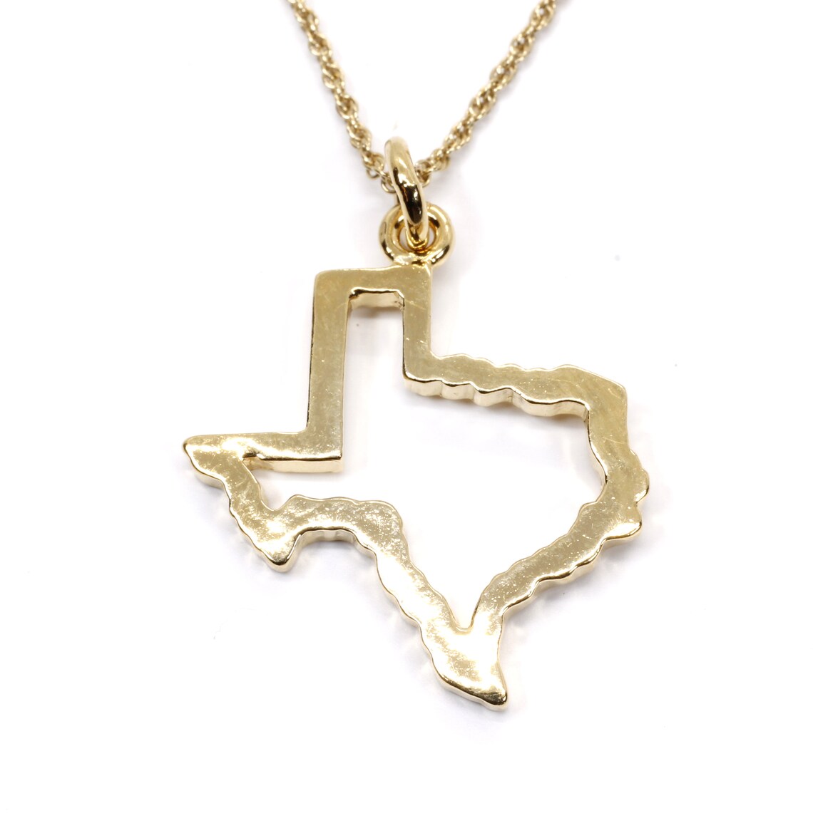 Texas Necklace for Her With Texas Silhoutte Outline Made in - Etsy