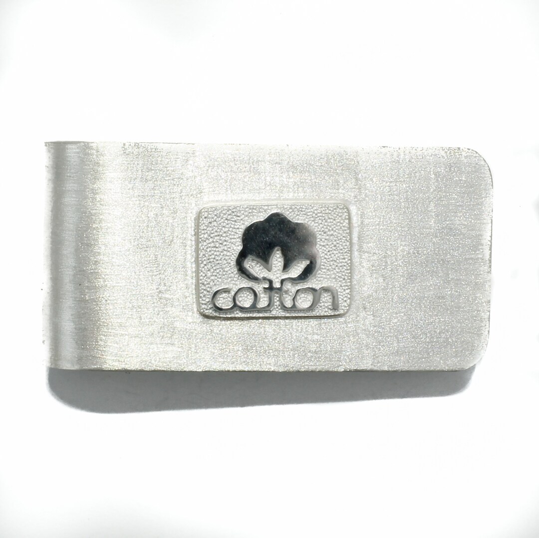 Handmade Sterling Silver Cotton Money Clip, 2nd Anniversary Gift - Etsy