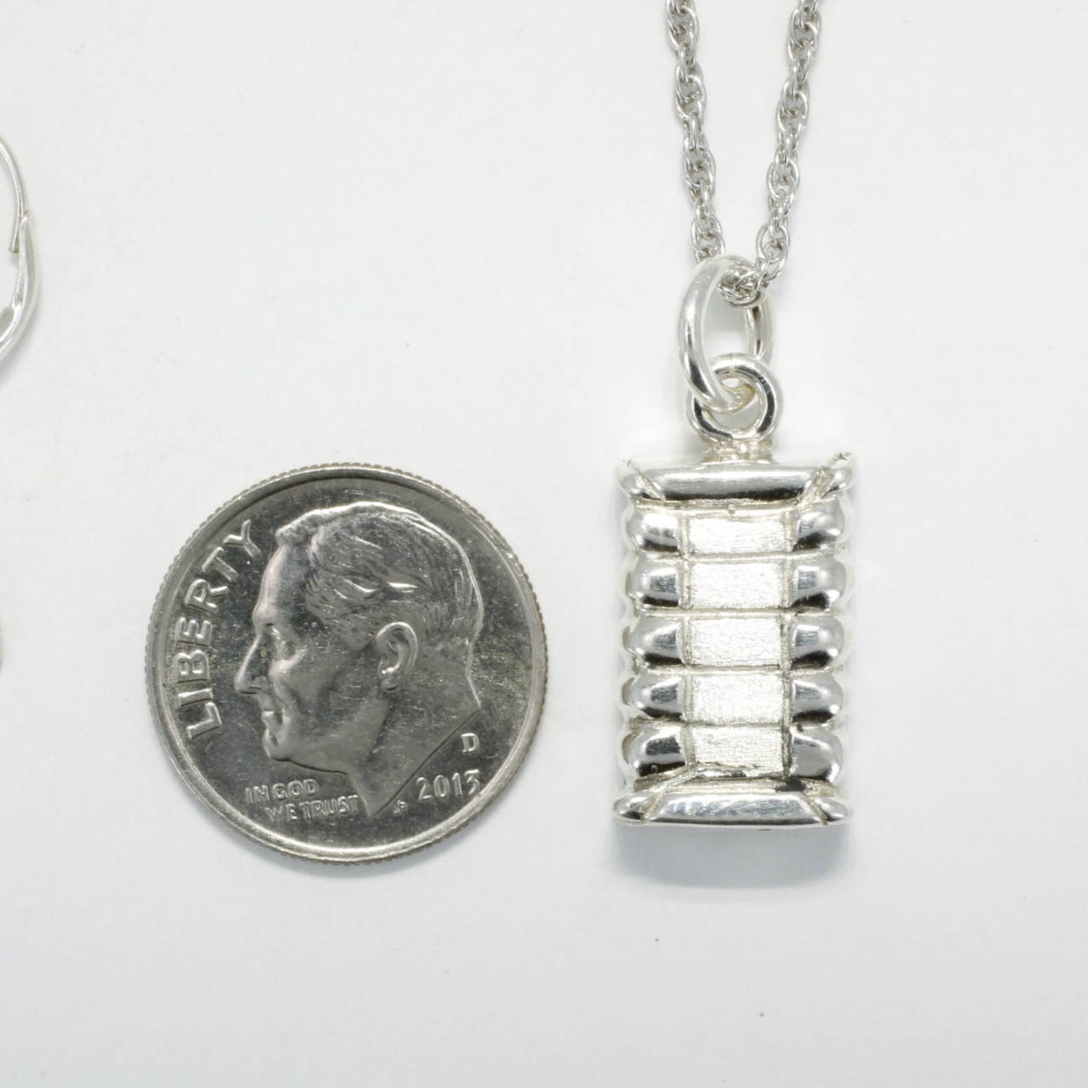 925 Sterling Silver Cotton Bale Necklace Cotton Ginner - Etsy