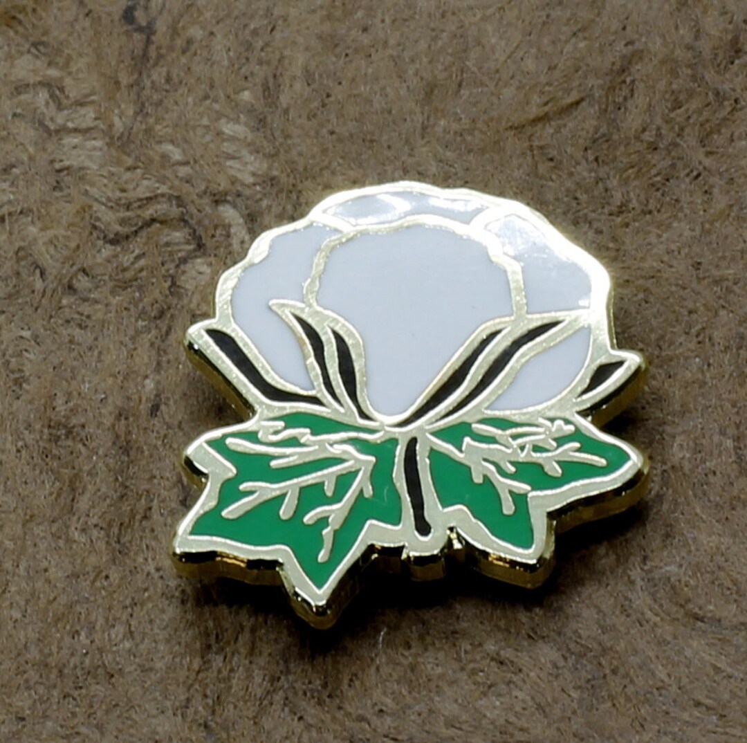 Cotton Inc and Cotton Boll Lapel Pins, Enamel Cotton Pins, Cotton ...