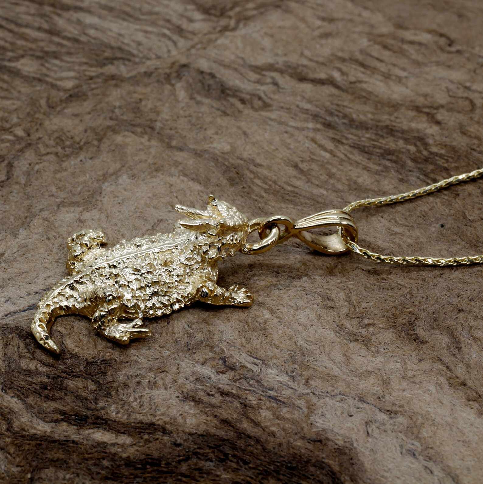Gold Horned Toad Necklace Gold Horned Toad Lizard Necklace - Etsy