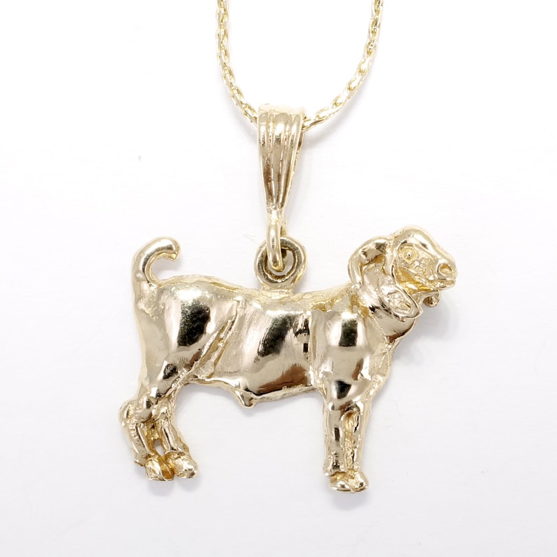 Gold Goat Necklace for Her 14kt Solid Gold Champion Boer Goat - Etsy