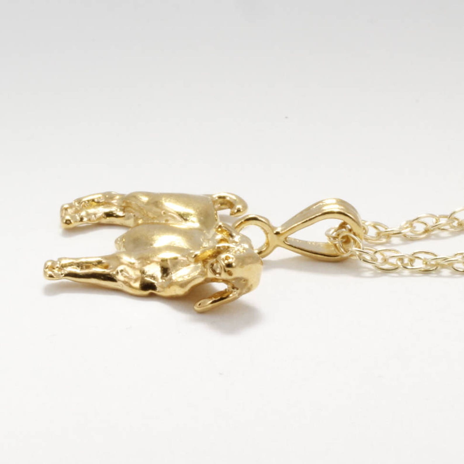 Boer Goat Necklace for her 14kt Gold Vermeil Champion Boer | Etsy