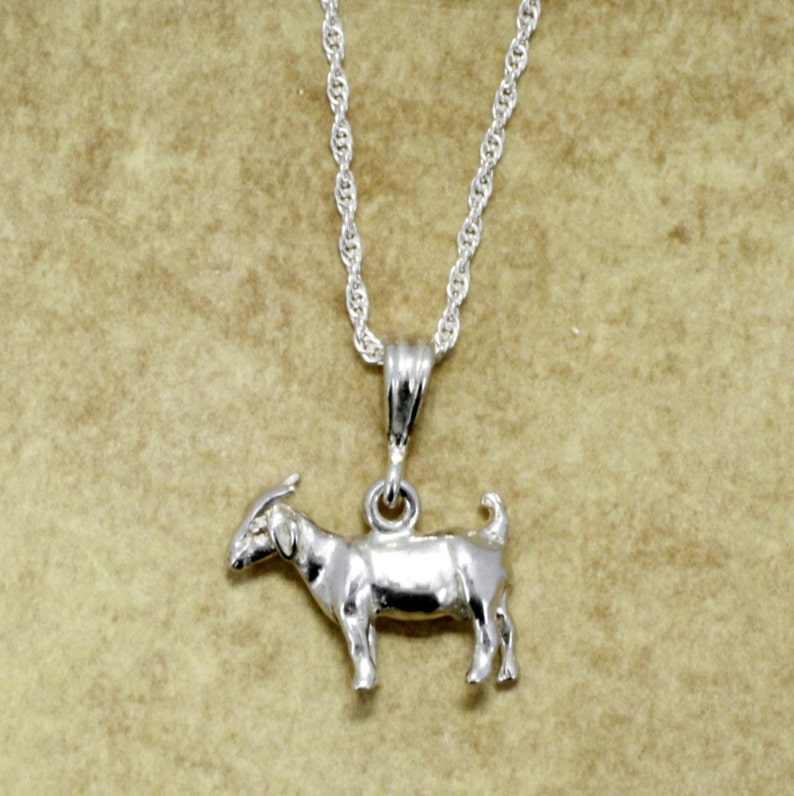 Silver Goat Necklace for her925 Sterling Silver Boer Goat | Etsy