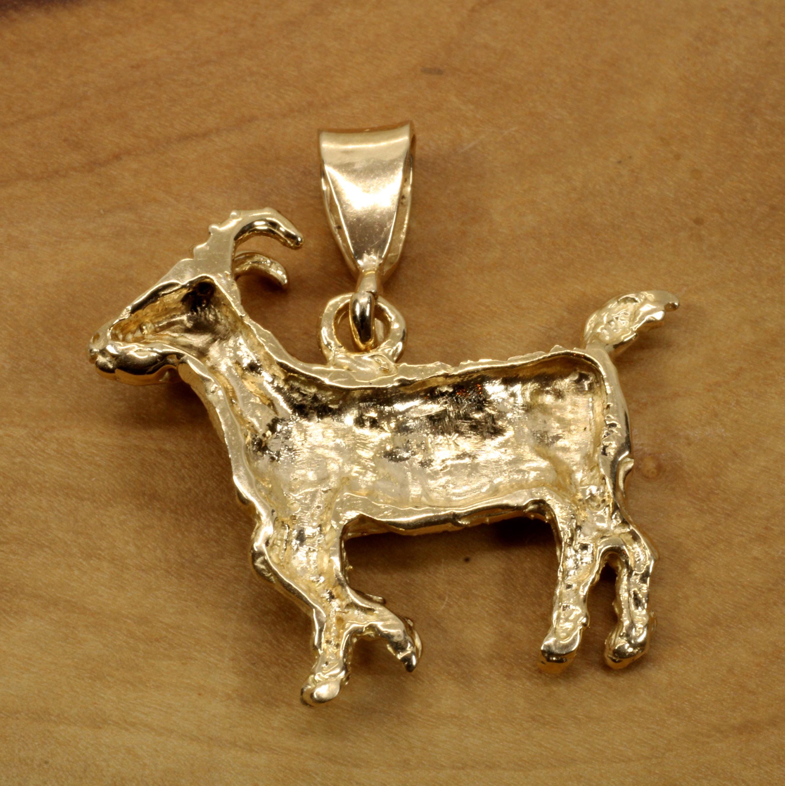 14kt Solid Gold G.O.A.T. Necklace: Greatest of All Time Gift - Etsy