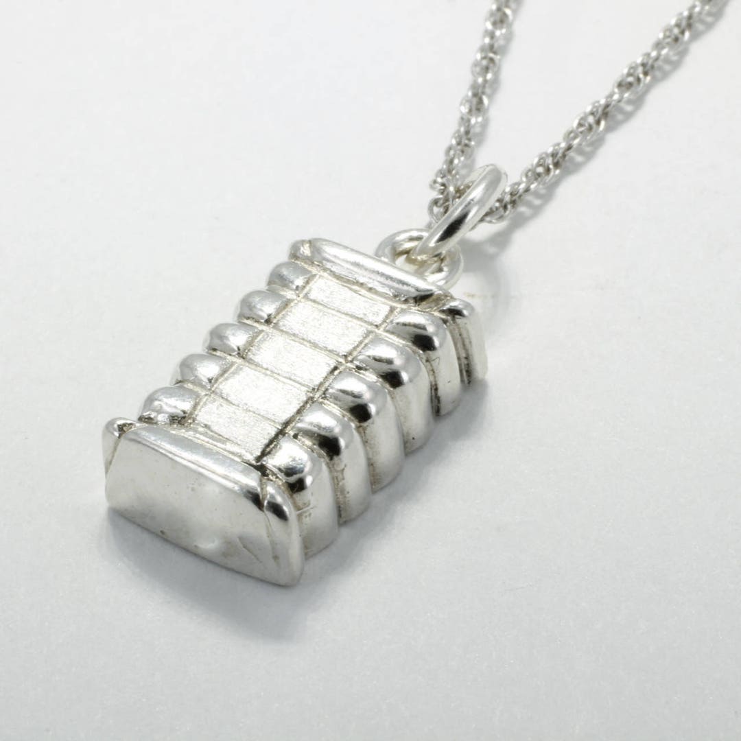 Sterling Silver Cotton Bale Necklace, Unique Southern Gift - Etsy