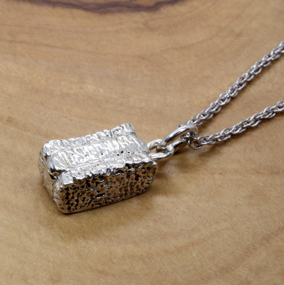 Sterling Silver Alfalfa Hay Bale Necklace: Farm Jewelry Gift - Etsy