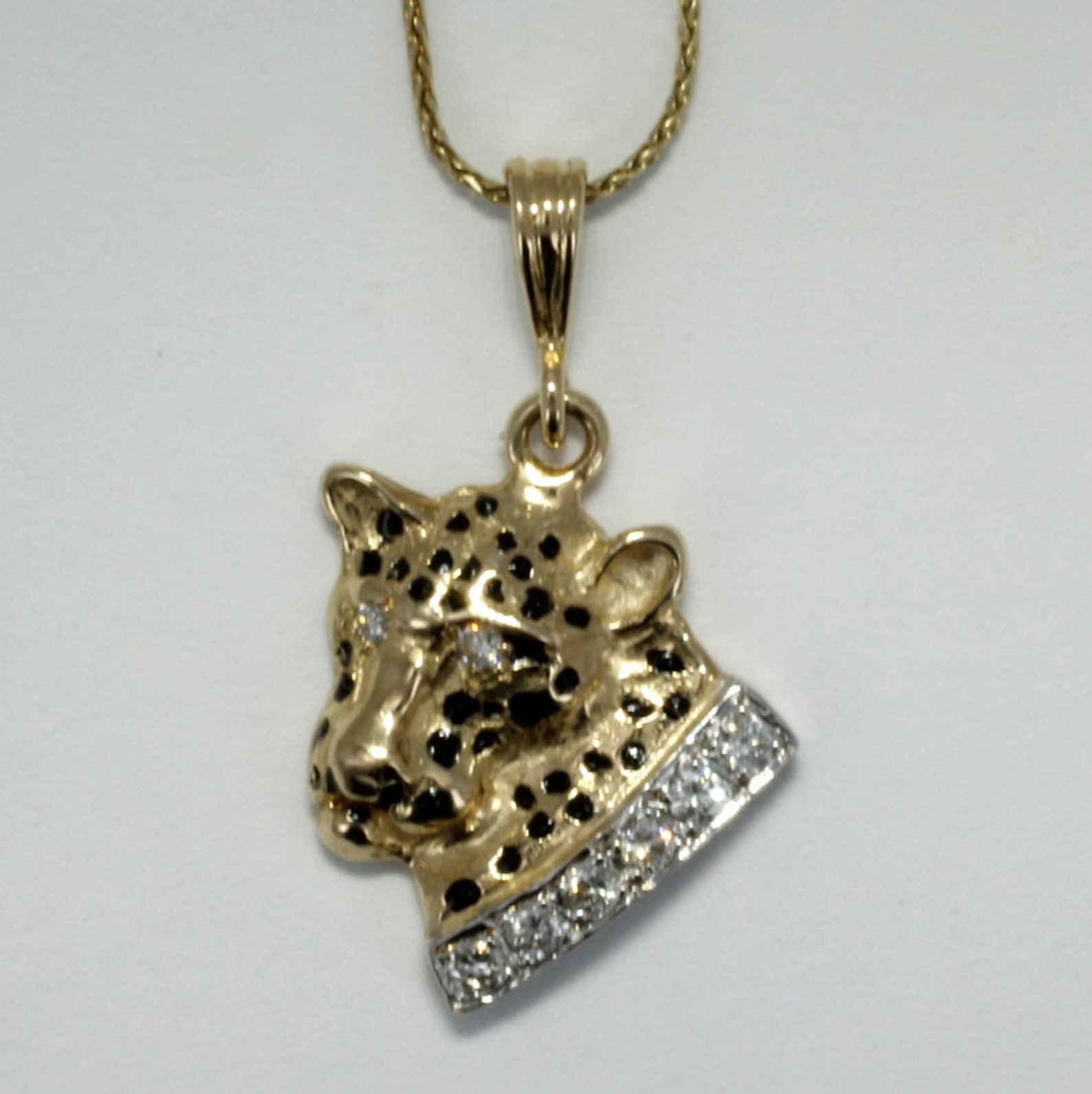 Jaguars Jewelry 14kt Gold Jaguar Necklace for Her Big Cat - Etsy