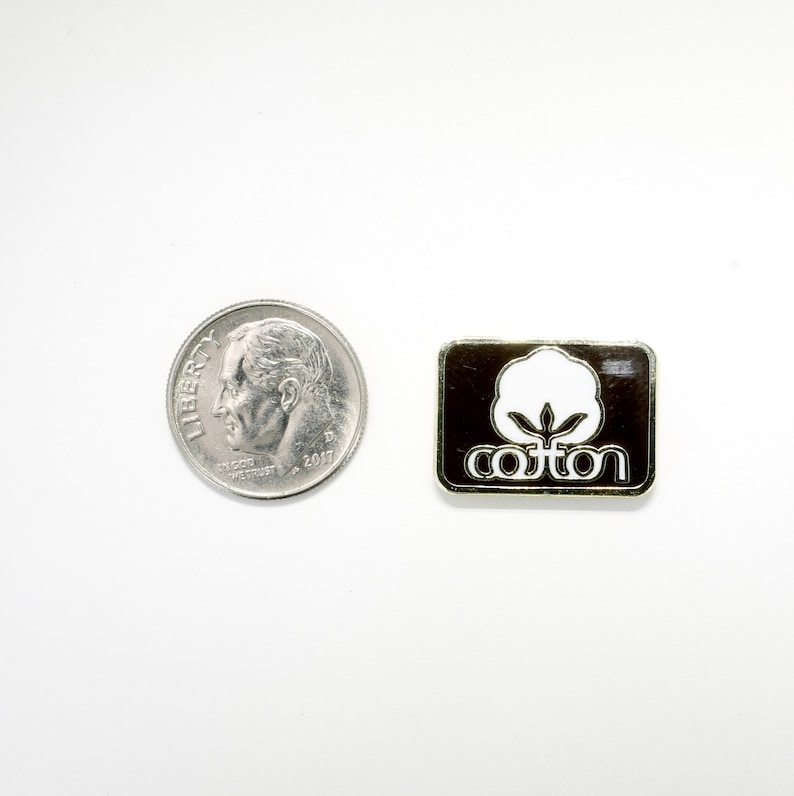 Enamel Cotton Lapel Pin: Cotton Inc. & Cotton Boll Pins - Etsy