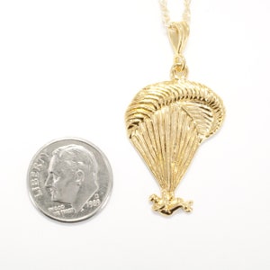 Paraglider Necklace for Her,14kt Gold Vermeil Paraglider Necklace ...
