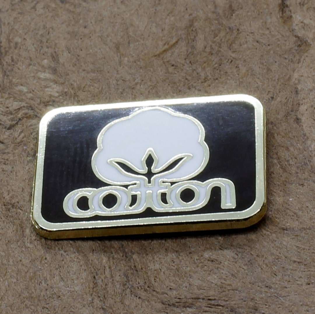 Enamel Cotton Lapel Pin: Cotton Inc. & Cotton Boll Pins - Etsy