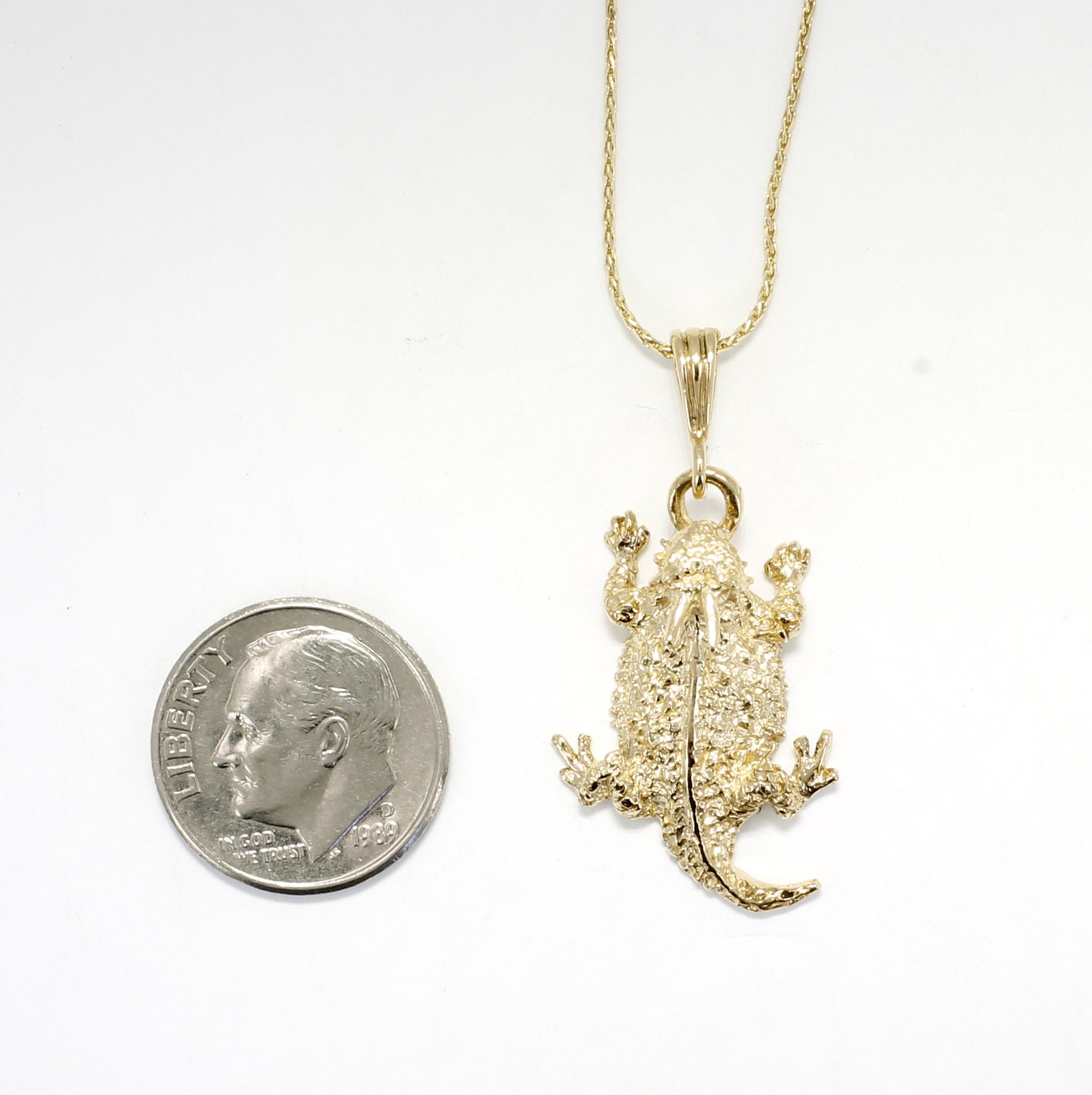 Gold Horned Toad Necklace Gold Horned Toad Lizard Necklace - Etsy