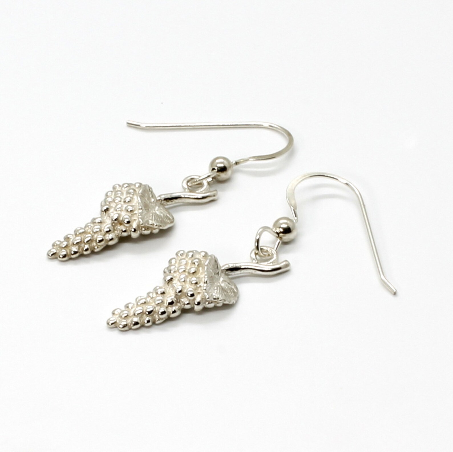 Grape Cluster Earrings 925 Sterling Silver Grape Earrings - Etsy