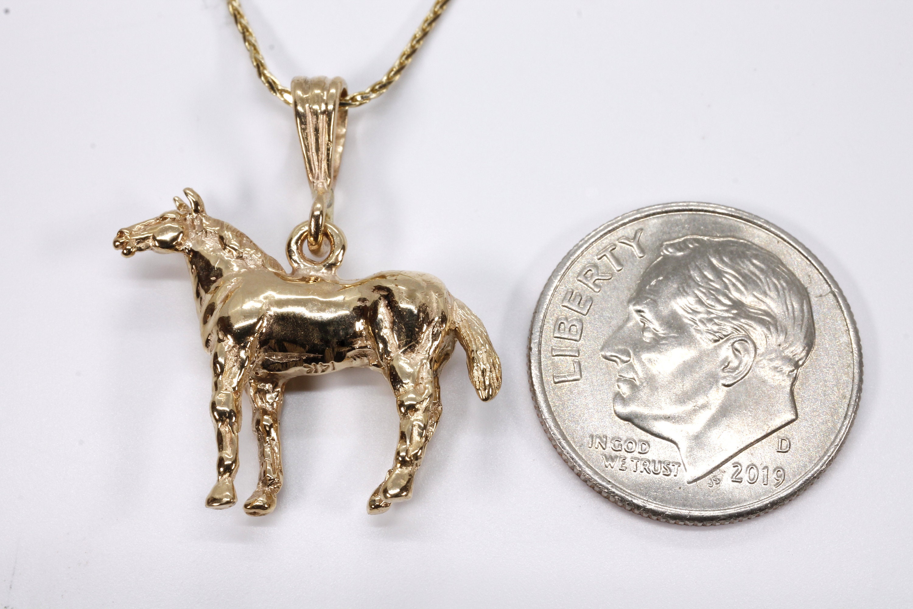 Horse NecklaceGold Horse Necklace for herHorse gift for | Etsy