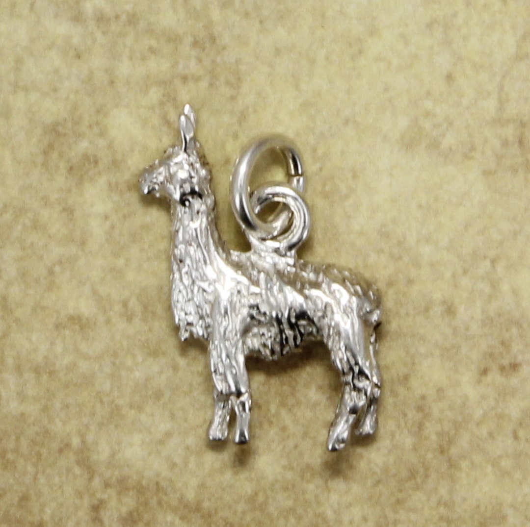 Suri Alpaca Charm,silver Alpaca Charm, 925 Sterling Silver 3-D Suri ...
