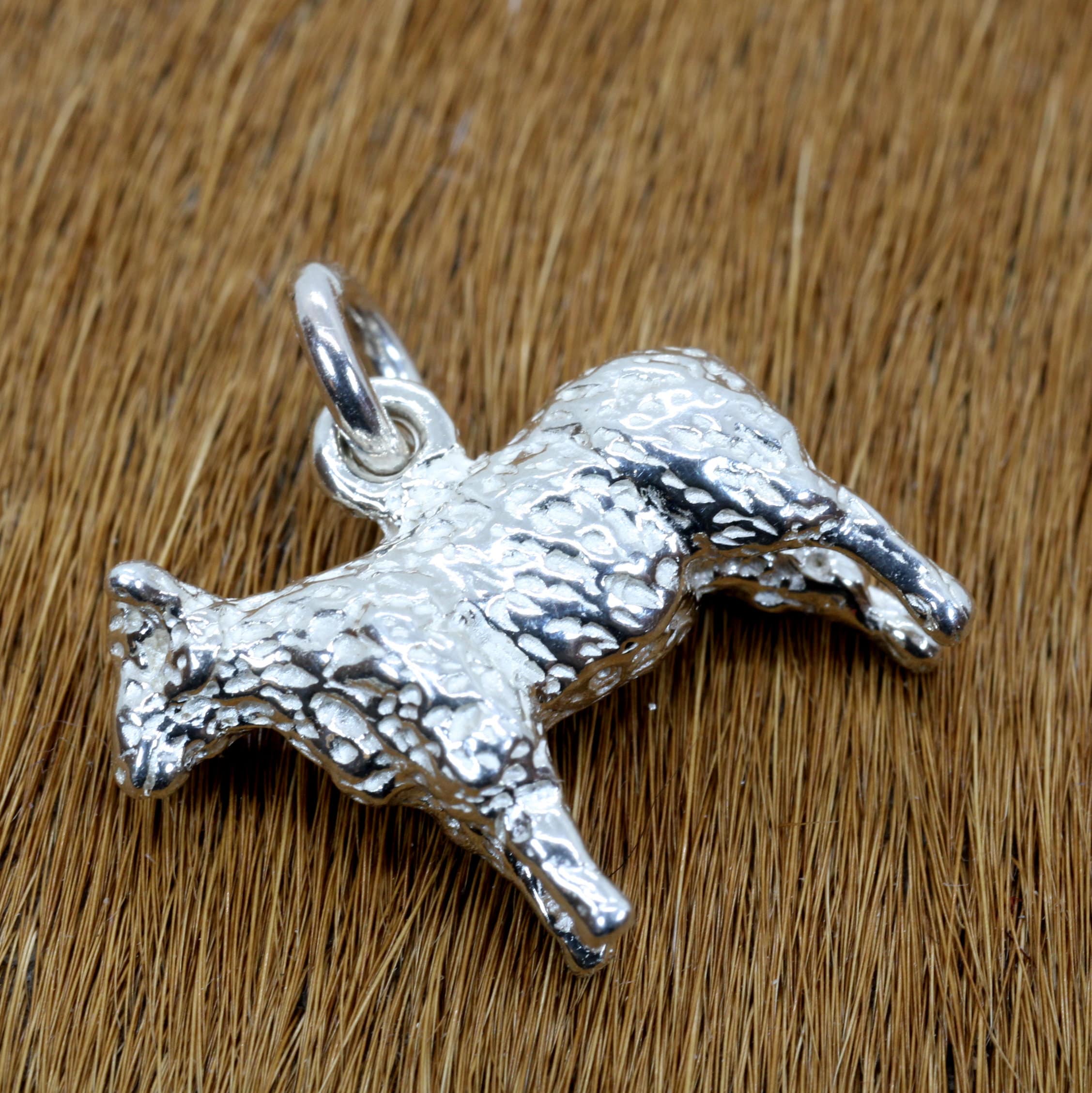 Silver Sheep Charm Solid 925 Sterling Silver Sheep Charm for - Etsy UK