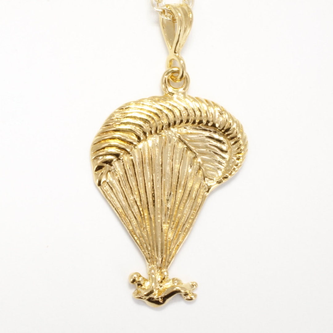 Paraglider Necklace for Her,14kt Gold Vermeil Paraglider Necklace ...