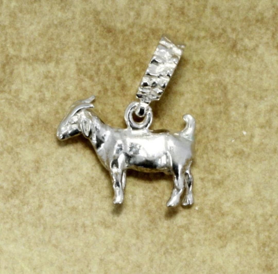 Boer Goat Slide Charm, Goat Slide Charm for Slide Style Bracelet ...