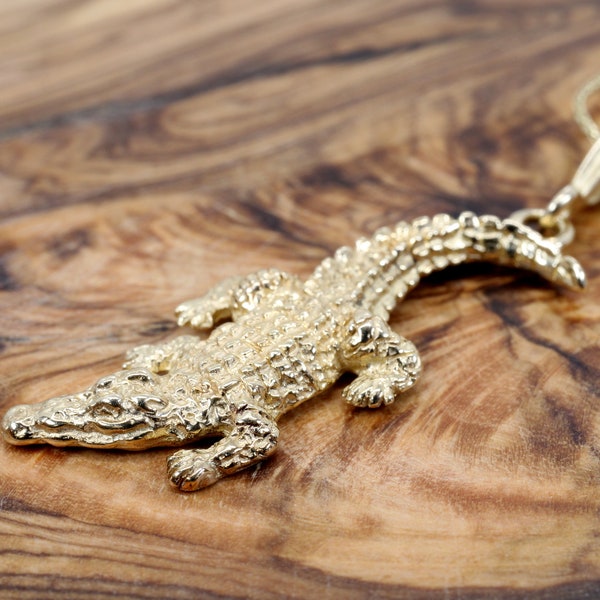 Gold Crocodile - Etsy