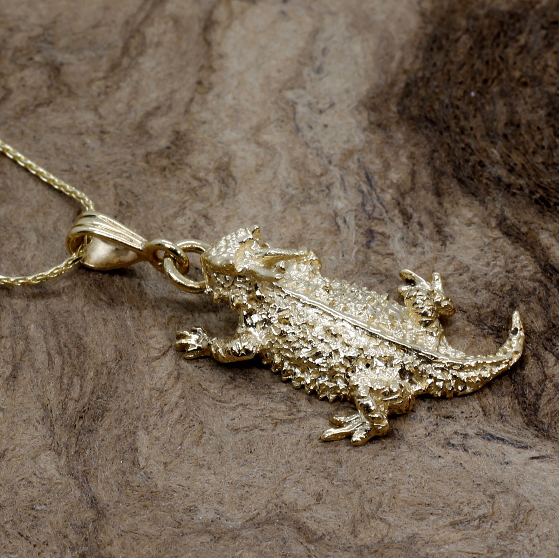 Gold Horned Toad Necklace Gold Horned Toad Lizard Necklace - Etsy