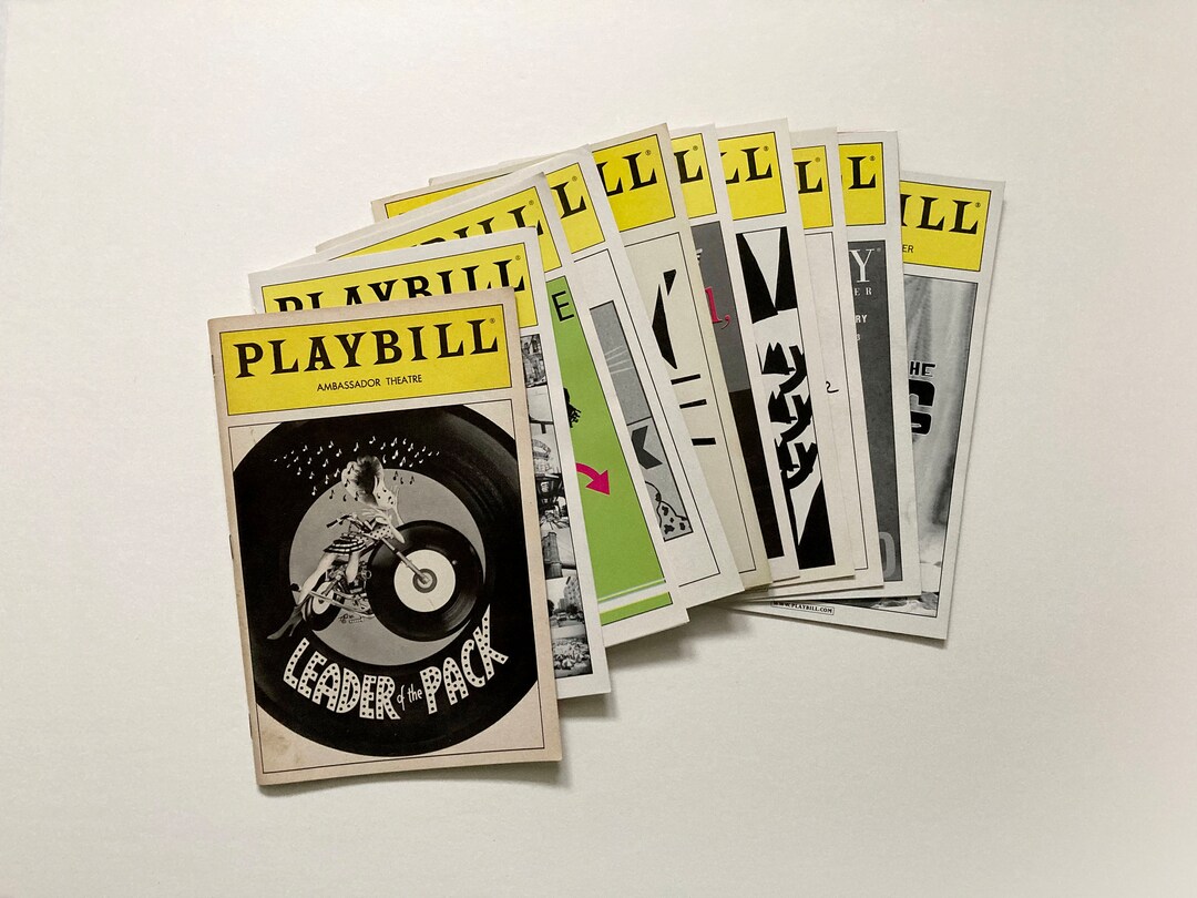 1985-2007 New York Playbills, Set of 10, Theater Memorabilia, Playbill ...