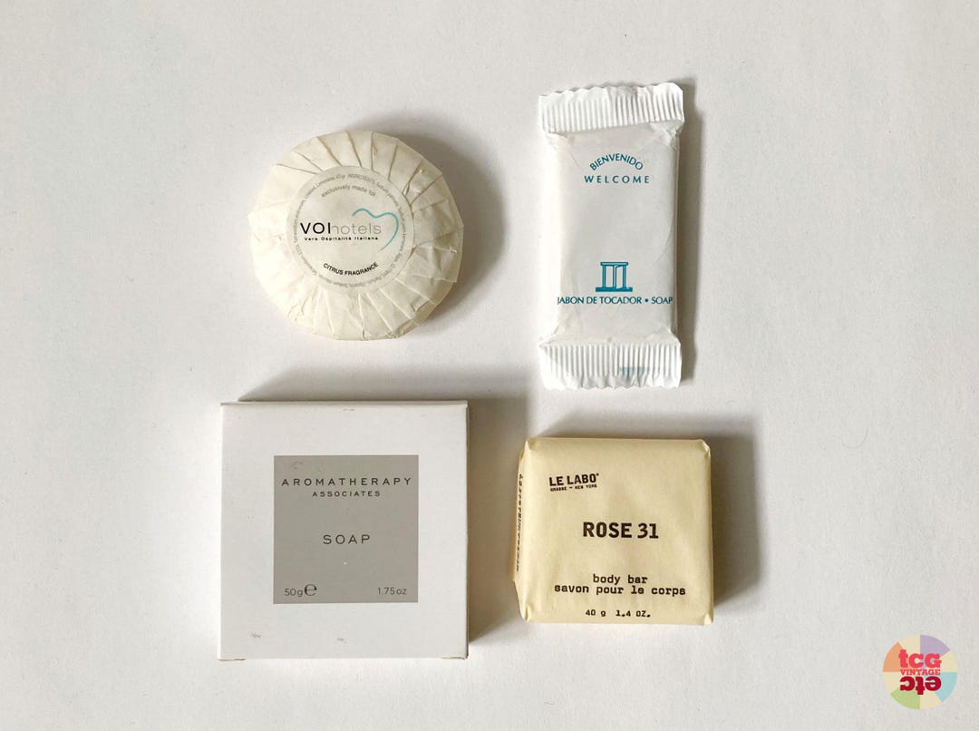 Vintage Luxury Hotel Mini Soap Bars, Lot of 4, Travel Souvenirs ...