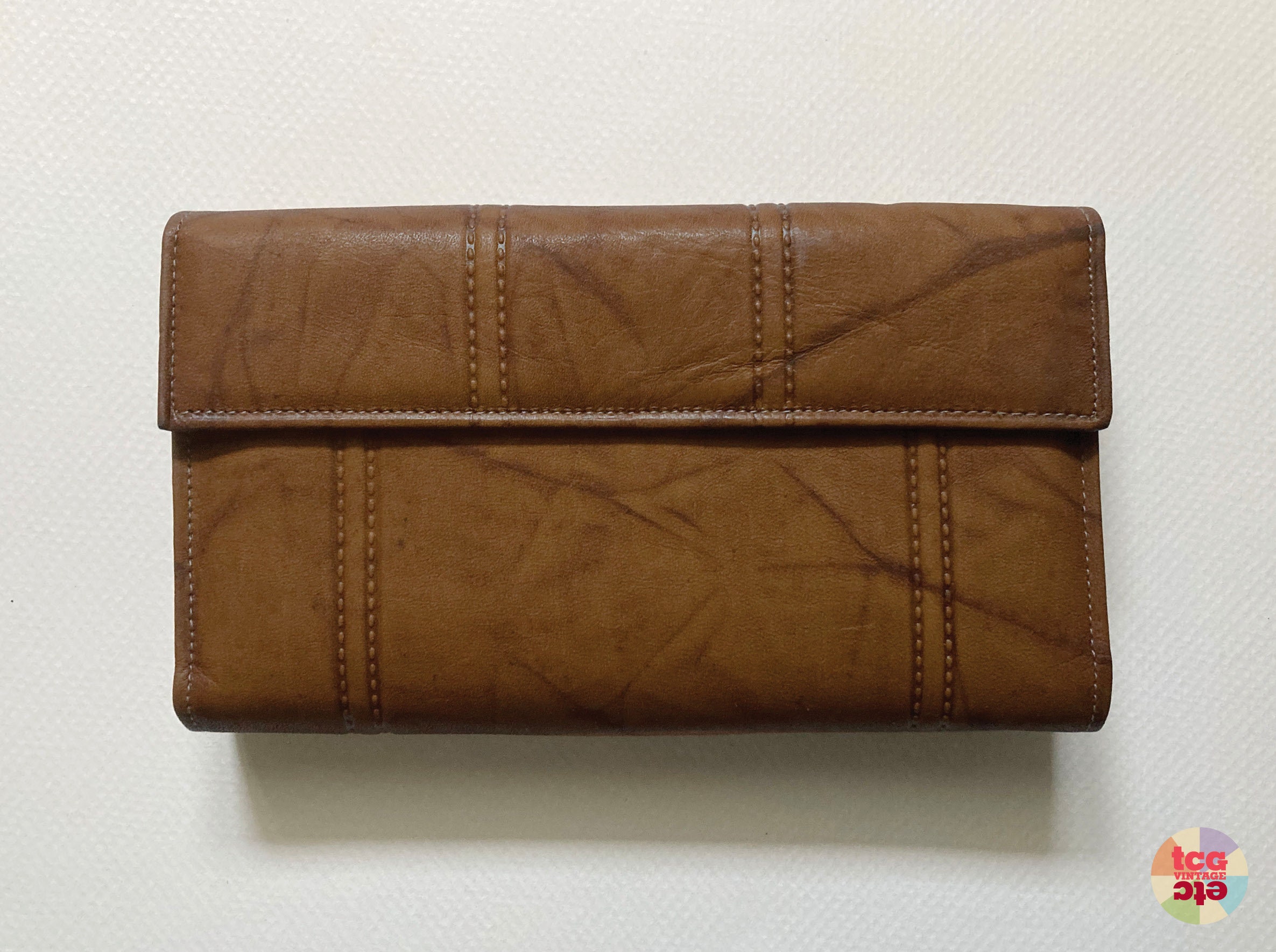 Vintage 1970s Di Lido Cowhide Leather Wallet: Coin Purse Billfold in ...