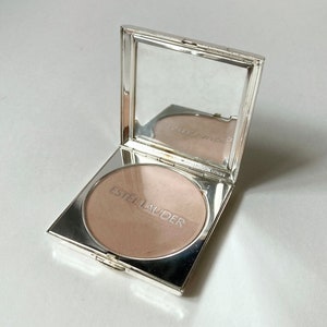 1980s Estée Lauder Silverstream Compact Gift Set, Blue Soft-slip Pouch ...