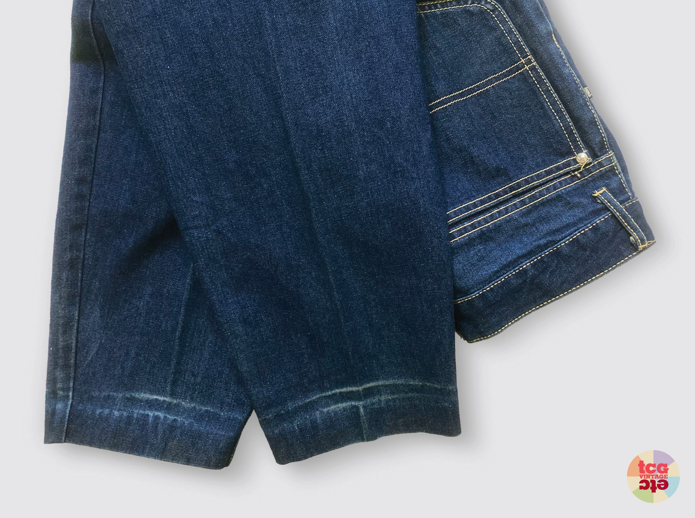 1981 Sasson Jeans, Indigo Blue Denim, High Rise, Relaxed, Tapered Legs ...