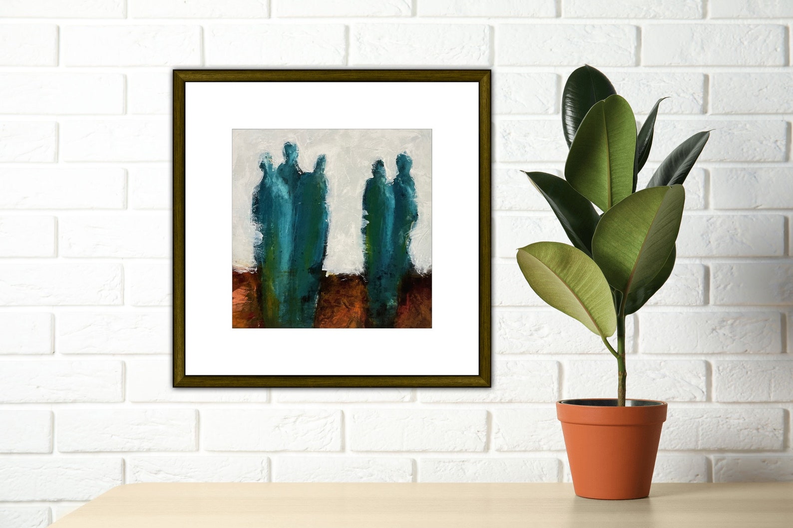 Fine Art Print of Five Figures Figure Painting Print - Etsy
