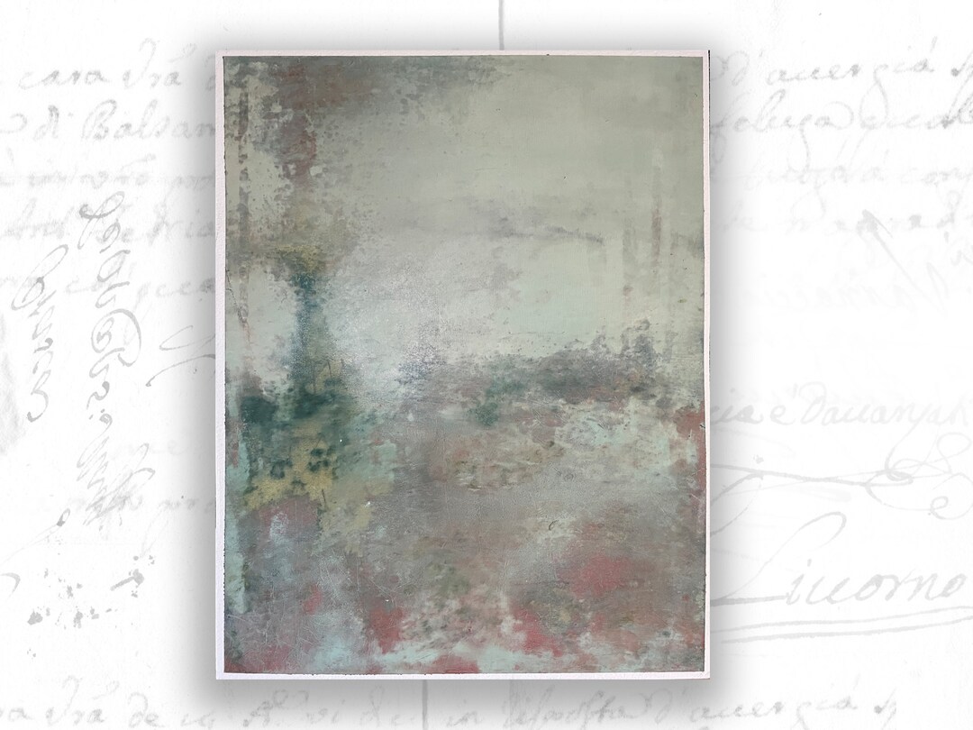 Cold Wax Abstract Tree Painting: Spring Landscape Art (11x14 Unframed ...